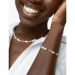 Monica Vinader Scatter Pearl Bracelet - Yellow Gold