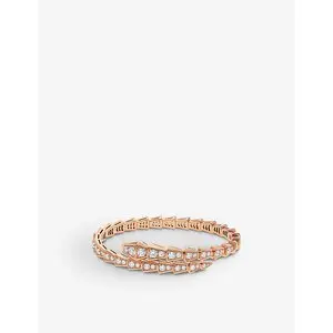 BVLGARI Serpenti 18ct Rose-gold And Diamond Bracelet - Rose Gold