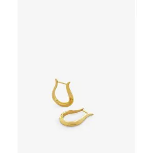 Monica Vinader Lyre Hoop Earrings - Gold