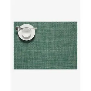 CHILEWICH Basketweave Mini Vinyl Placemat 36cm X 48cm - Ivy