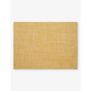 CHILEWICH Basketweave Mini Vinyl Placemat 36cm X 48cm Ochre