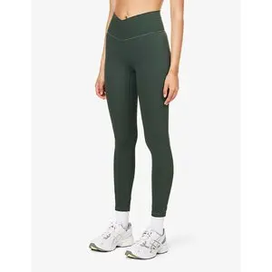 ADANOLA Ultimate Wrap-over Workout Leggings - Dark Olive