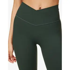 ADANOLA Ultimate Wrap-over Workout Leggings - Dark Olive