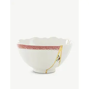 SELETTI Kintsugi N1 Porcelain And 24ct Gold Bowl 15.2cm - One-color
