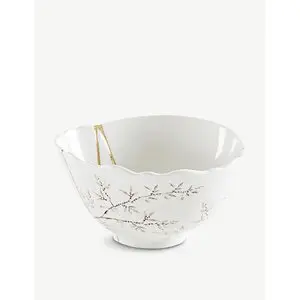 SELETTI Kintsugi N1 Porcelain And 24ct Gold Bowl 15.2cm - One-color