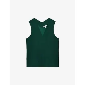 REISS Mira V-neck Shell Top