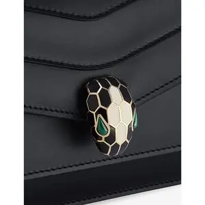 BVLGARI Serpenti Forever East-west Shoulder Bag - Black