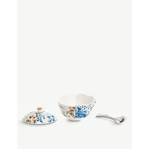 SELETTI Hybrid Maurilia Printed Porcelain Sugar Bowl 12cm - One-color