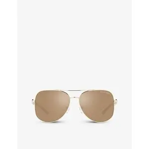 Michael Kors Aviator Sunglasses - Gold