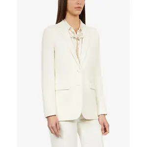 The Kooples Notch-lapel Regular-fit Stretch-woven Blazer