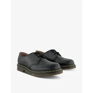 Dr. Martens 3-eyelet Leather Shoes With Chunky Sole - Black Leather