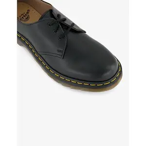 Dr. Martens 3-eyelet Leather Shoes With Chunky Sole - Black Leather
