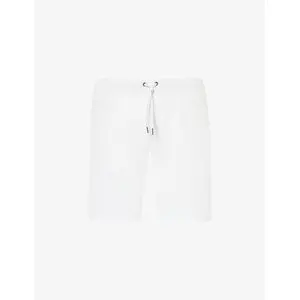 Ralph Lauren Brand-embroidered Terry Cotton-blend Shorts - White