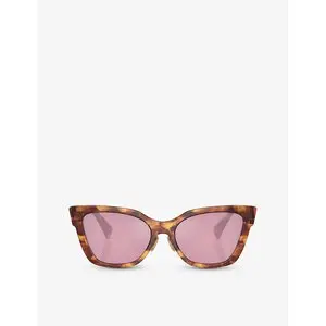Miu Miu Mu 02zs Square-frame Sunglasses - Brown