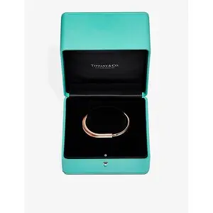 Tiffany & Co. Lock 18ct Bangle Bracelet - Rose Gold