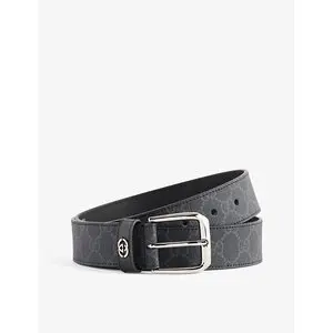 Gucci Monogram Coated-canvas Belt