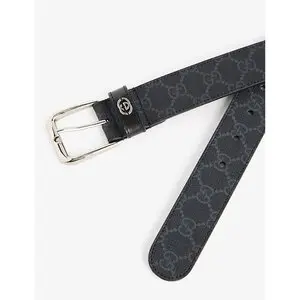 Gucci Monogram Coated-canvas Belt