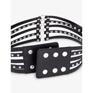 The Kooples Stud-embellished Corset Leather Belt
