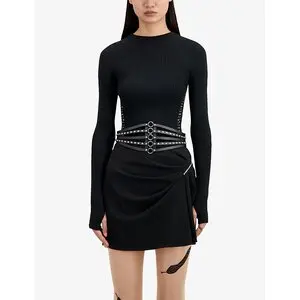 The Kooples Stud-embellished Corset Leather Belt