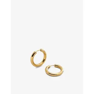 Monica Vinader Essential Click Medium Hoop Earrings - Yellow Gold