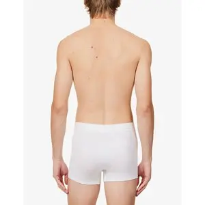 CHE Elasticated-waistband Pack Of Three Stretch-woven Trunks