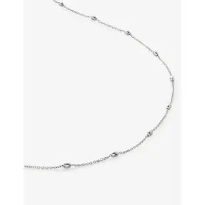 Monica Vinader Orbit Fine Oval Station Necklace