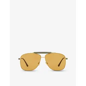 TOM FORD Jaden Aviator-frame Sunglasses - Gold/black