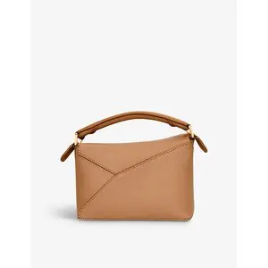 Loewe Puzzle Mini Leather Shoulder Bag - Toffee