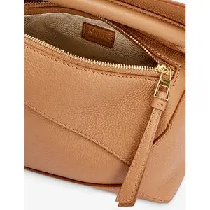 Loewe Puzzle Mini Leather Shoulder Bag - Toffee