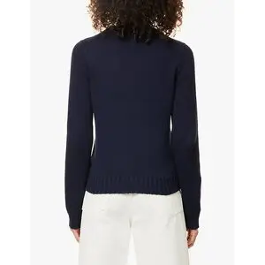 Polo Ralph Lauren American Flag Intarsia Cotton Jumper - Navy