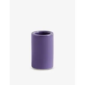 HAY Cylindrical Stoneware Toothbrush Holder - Purple