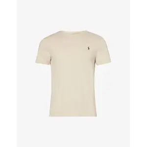 Polo Ralph Lauren Logo-embroidered Regular-fit Cotton-jersey T-shirt Xxl Expedition Dune Heather
