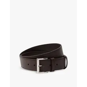 Prada Logo-embellished Leather Belt - Brown