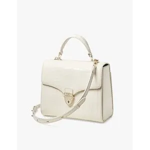 ASPINAL OF LONDON Mayfair Croc-embossed Top-handle Bag