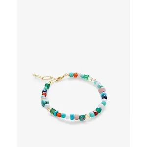 Monica Vinader Freedom 18ct Gold-plated Vermeil Sterling Silver Beaded Bracelet - Yellow Gold