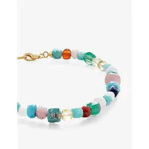 Monica Vinader Freedom 18ct Gold-plated Vermeil Sterling Silver Beaded Bracelet - Yellow Gold