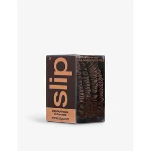 Slip Skinny Silk Scrunchies Pack Of Four - Dark Brown