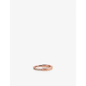 Tiffany & Co. Lock 18ct Rose-gold Diamond Ring - Rose Gold
