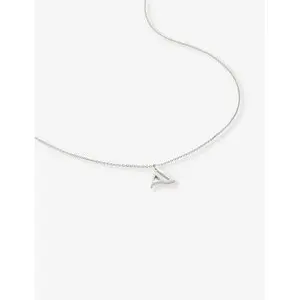 Monica Vinader Letter-charm Pendant Necklace - Sterling Silver