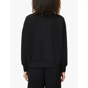 Varley Hawley Funnel-neck Jersey Sweatshirt - Black