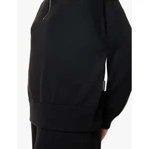 Varley Hawley Funnel-neck Jersey Sweatshirt - Black