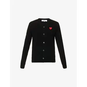 Play Comme Des Garcon Applique Cardigans For Men