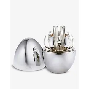Christofle Mood Asia Silver-plated Stainless-steel Cutlery Set Of 24 - One-color