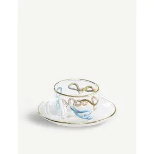 SELETTI Wears Toiletpaper Snakes Printed Glass Coffee Set - One-color