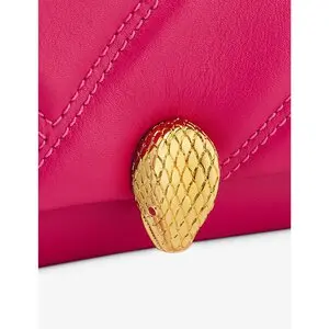 BVLGARI Serpenti Cabochon Mini Leather Shoulder Bag - Fuchsia
