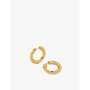 Monica Vinader Power Medium Hoop Earrings - Yellow Gold