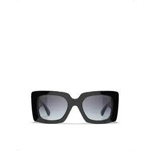 Chanel Square Sunglasses - Black