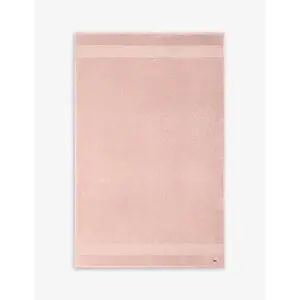Lacoste Le Croco Logo-embroidered Cotton 100cm X 150cm - Rose