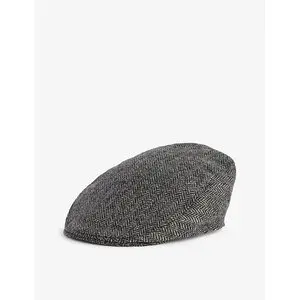 DENTS Manorbrook Herringbone Wool Cap - Charcoal