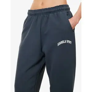 ADANOLA Straight-leg Cotton-jersey Jogging Bottoms